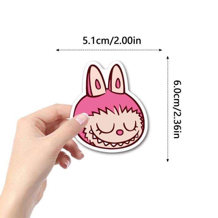 50pcs Labubu Set Anime Sticker Waterproof Cellphone Laptop Stickers Set ...