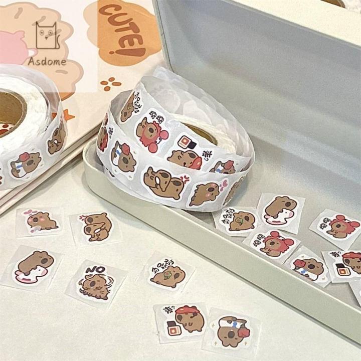 ASDOME Funny Cute Capybara Stickers Fashion Capybara Creative Capibara ...