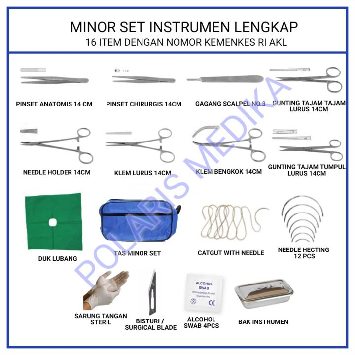 Minor Set Lengkap / Alat Bedah Minor / Minor Surgery | Lazada Indonesia