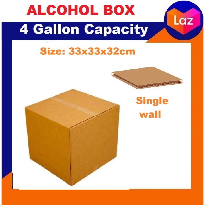Corrugated Alcohol Box 4 Gal Capacity Single wall | Lazada PH