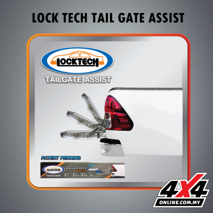 REVO/RANGER /NAVARA - LOCKTECH TAIL GATE ASSIST - SMOOTH UP DOWN - NEW ...