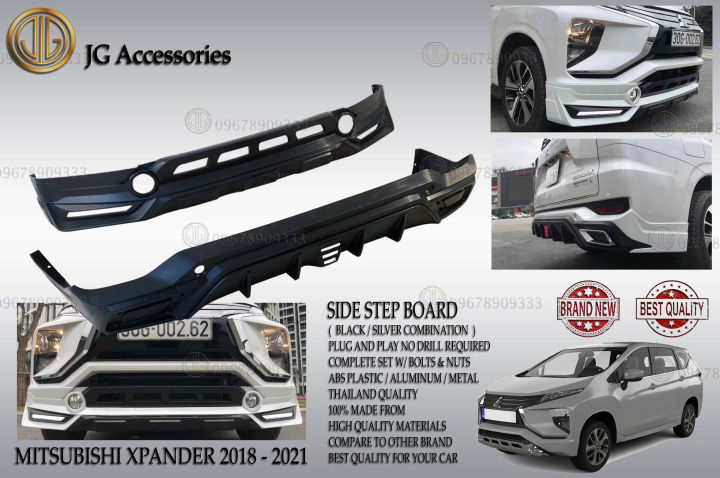 MITSUBISHI XPANDER FULL BODY KITS FRONT AND REAR BUMPER PROTECTOR ...