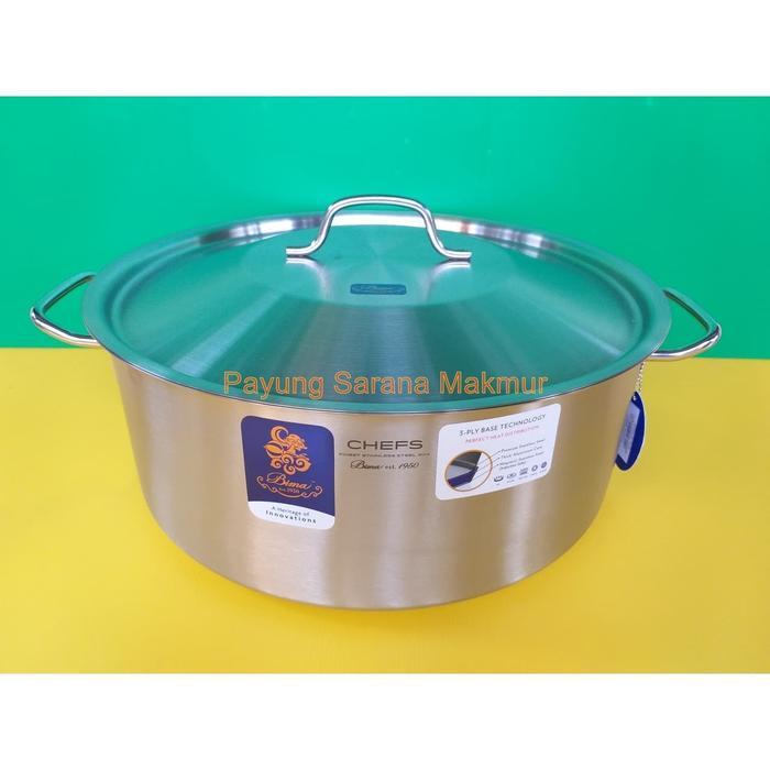 Casserole + Tutup Bima Chefs 40cm Panci Bima BP1900340 Panci Stainless ...