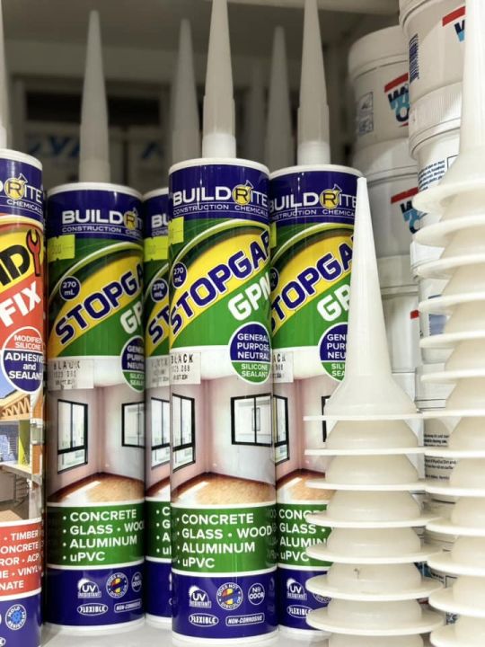 BUILDRITE STOPGAP GPN SILICON SEALANT 270ml / PAINTABLE ACRYLIC SEALANT | Lazada PH