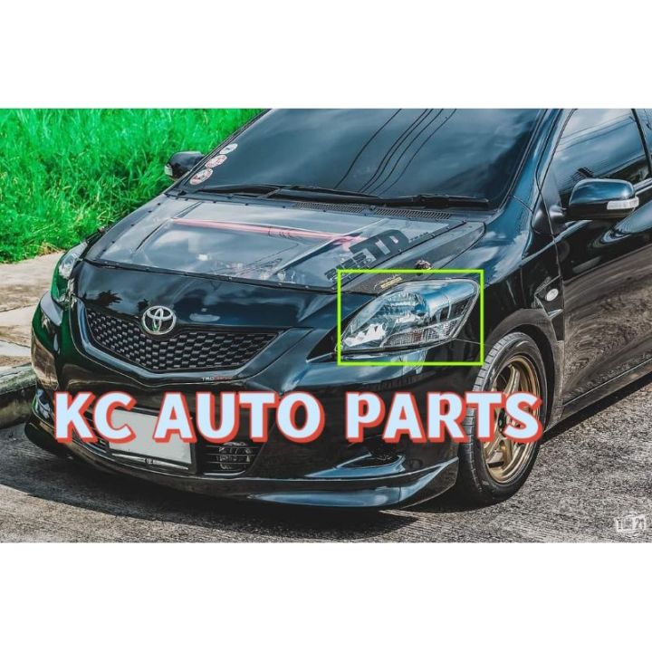 Toyota Vios Ncp93 dugong front black smoke limited head light lamp ...