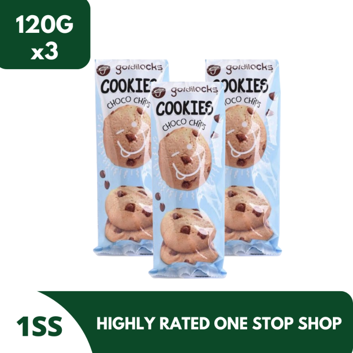 Goldilocks Cookies Choco Chips Set of 3 120g | Lazada PH