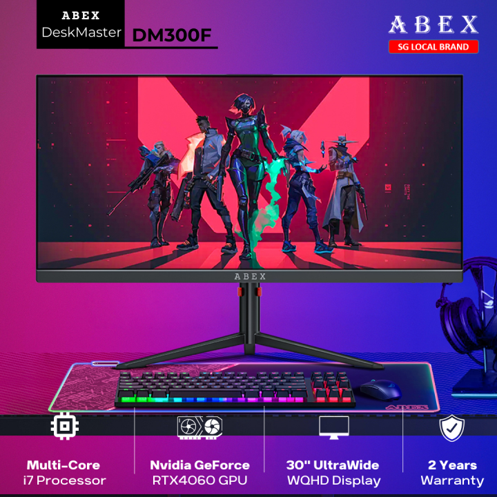 ABEX DM300F / All In One Gaming PC / 30" UltraWide QHD Display / i7 ...