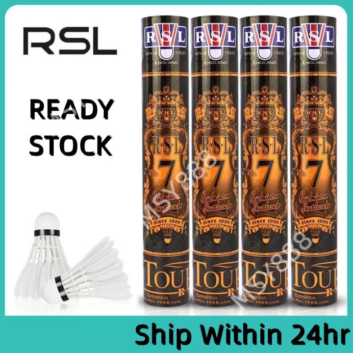 RSL 7 Tourney Shuttlecocks Badminton Shuttle Duck Feather Ball Cock ...