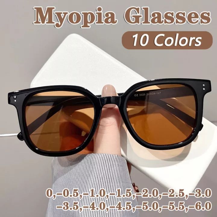 [-0.5 to -6.0] New Myopia Glasses Anti UV400 Myopia Sunglasses Fashion ...