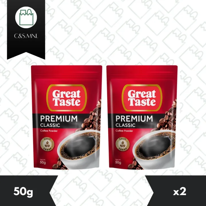 Great Taste Premium Classic Coffee 50g set of 2 | Lazada PH