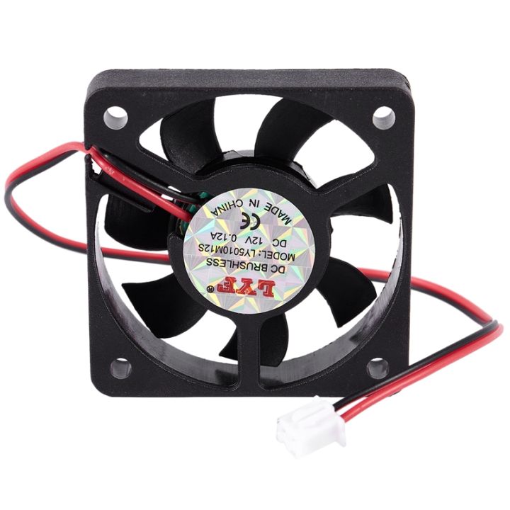 50mm 12V 2Pin 4000RPM Sleeve Bearing PC Case CPU Cooler Cooling Fan ...