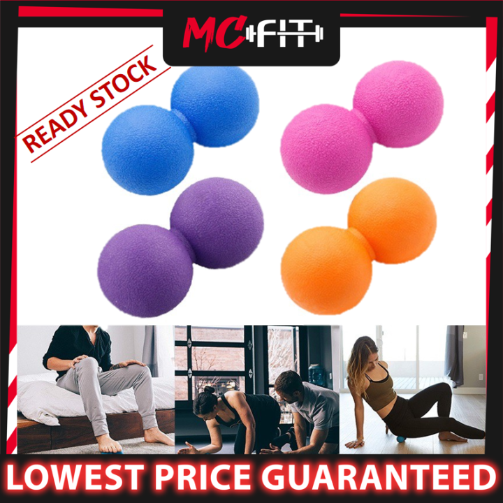 MCFIT Single/Double Hard Lacrosse Ball Body Massage Muscle Peanut/Round ...