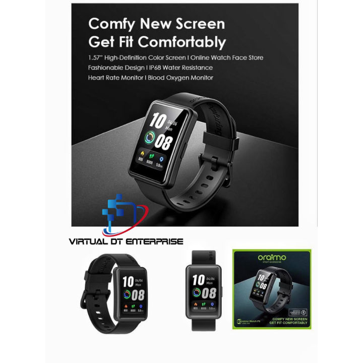 ORAIMO OSW-18N SMART WATCH BLACK COLOUR ⭐ BLOOD OXYGEN MEASUREMENT ⭐ 24 ...
