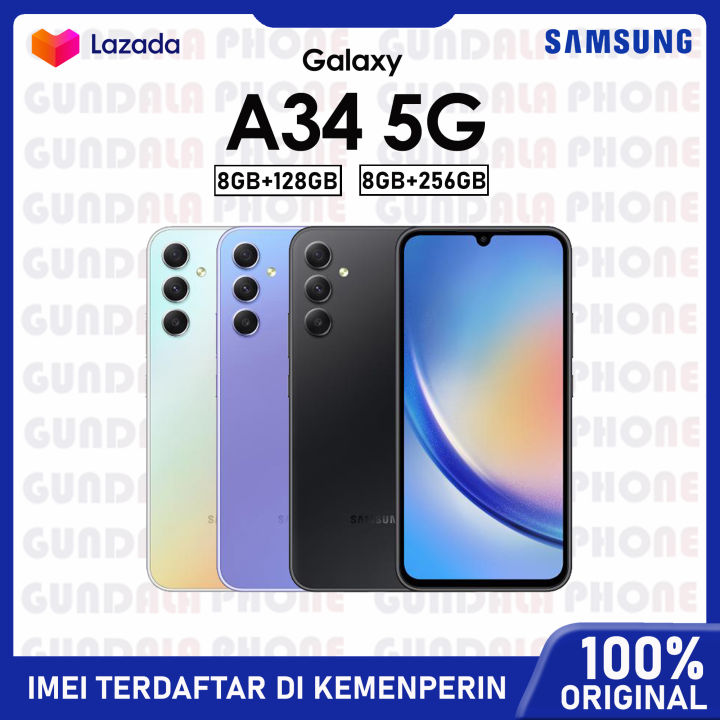 Samsung Galaxy A34 5G - Triple Camera 48MP, NFC - Garansi resmi ...