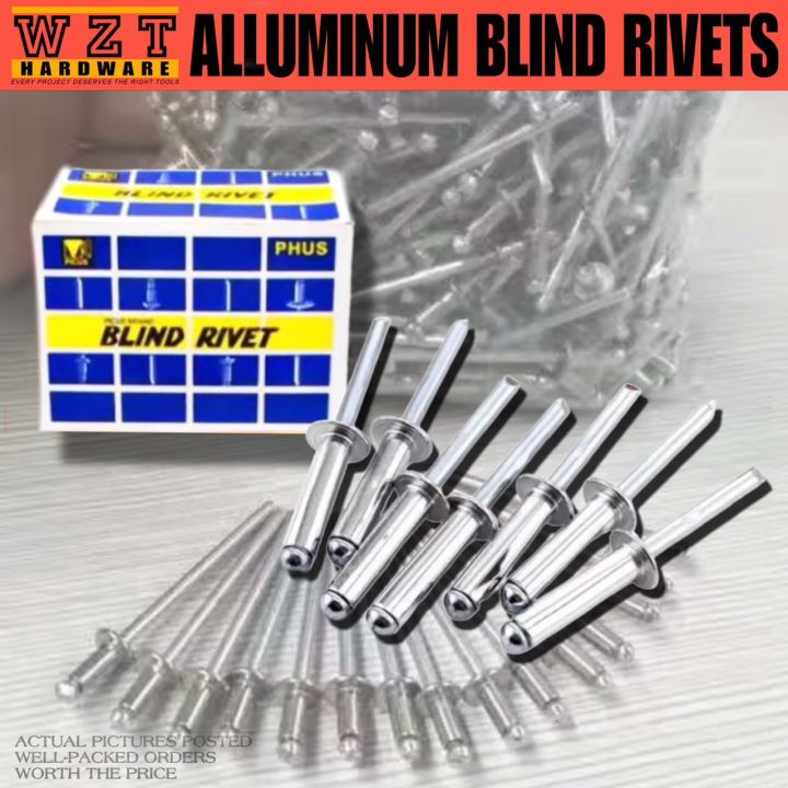 ALUMINUM BLIND RIVET 500/1000pcs Per box (1/8X1/2 1/8X3/4 5/32X1/2 5 ...