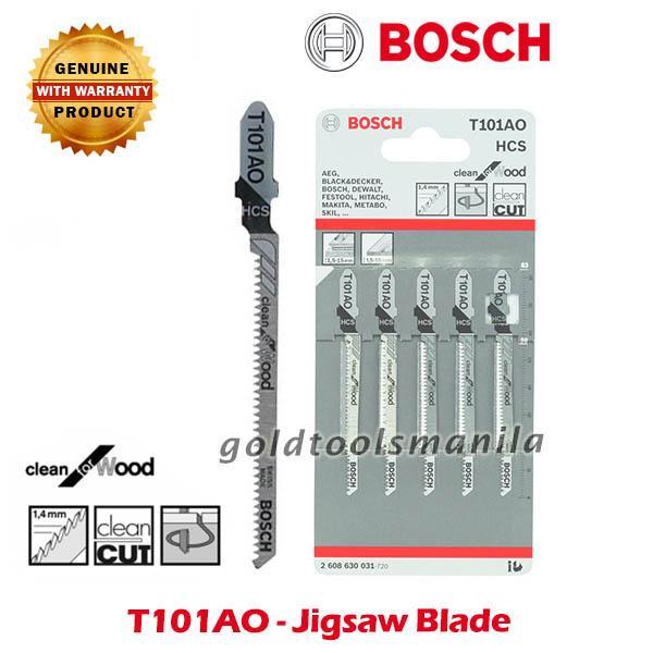 BOSCH T101AO - Jigsaw Blade / 3-1/4'' In. 20 TPI Clean for Wood T-Shank ...