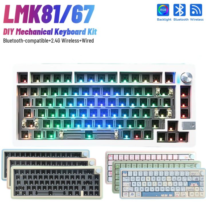 LMK81 67 Customized Mechanical Keyboard Kit 81/67 Keys RGB Backlight ...