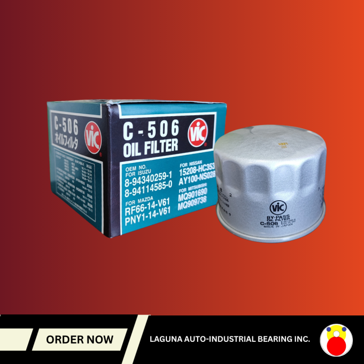VIC Oil Filter C-506 for Nissan, Isuzu, Mazda Mitsubishi | Lazada PH