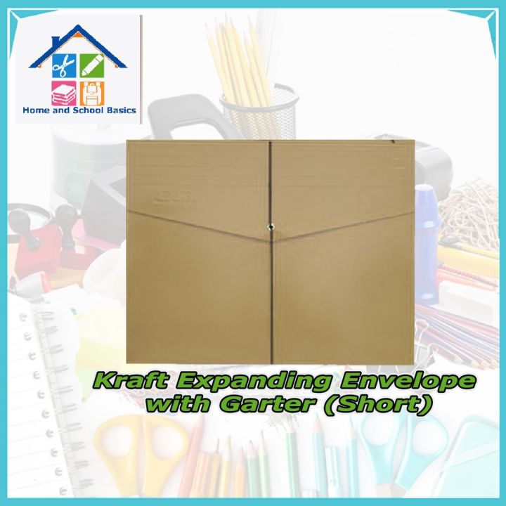 【MOOME】 Kraft Expanding Envelope with Garter - Sizes: Short and Long ...