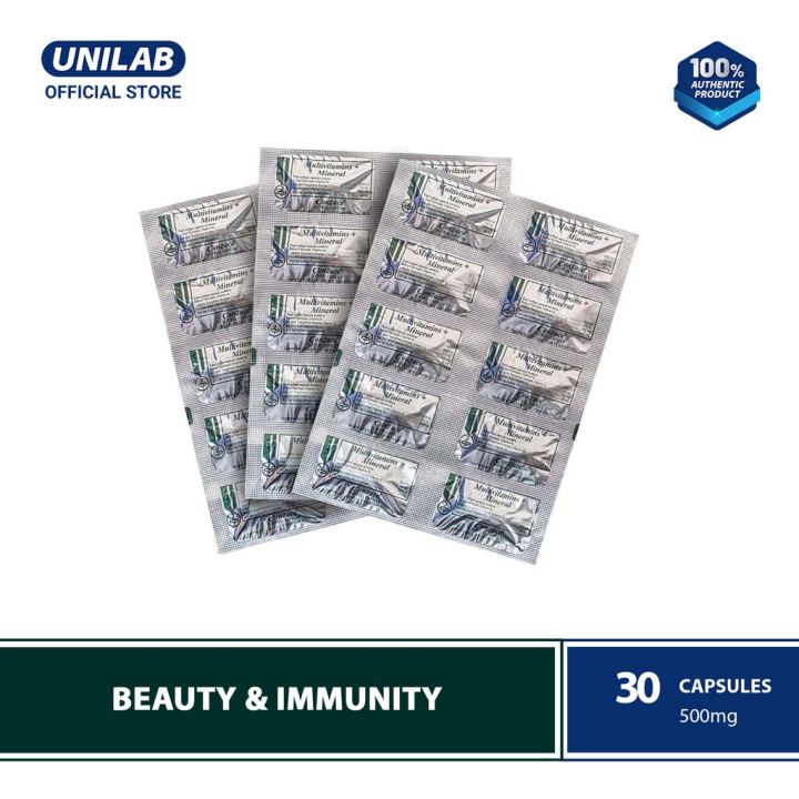 Unilab Conzace Multivitamins 30 Capsules - For Stronger Immunity and ...