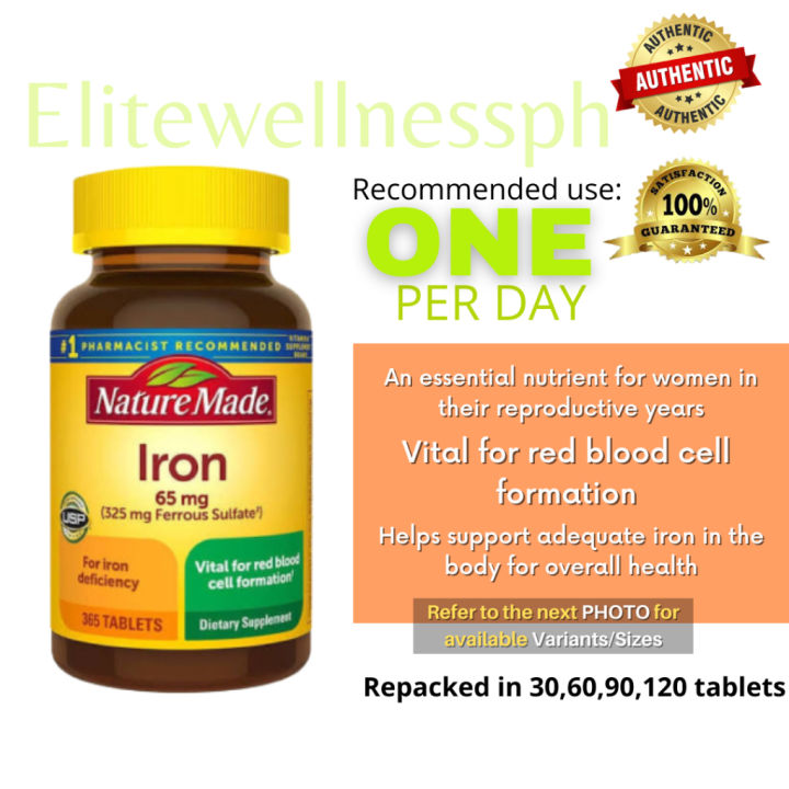 Nature Made Iron, 65mg | Lazada PH