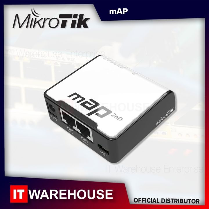 MikroTik mAP – Dual-Chain 2.4GHz micro AP w/ 2 x Ethernet PoE out ...