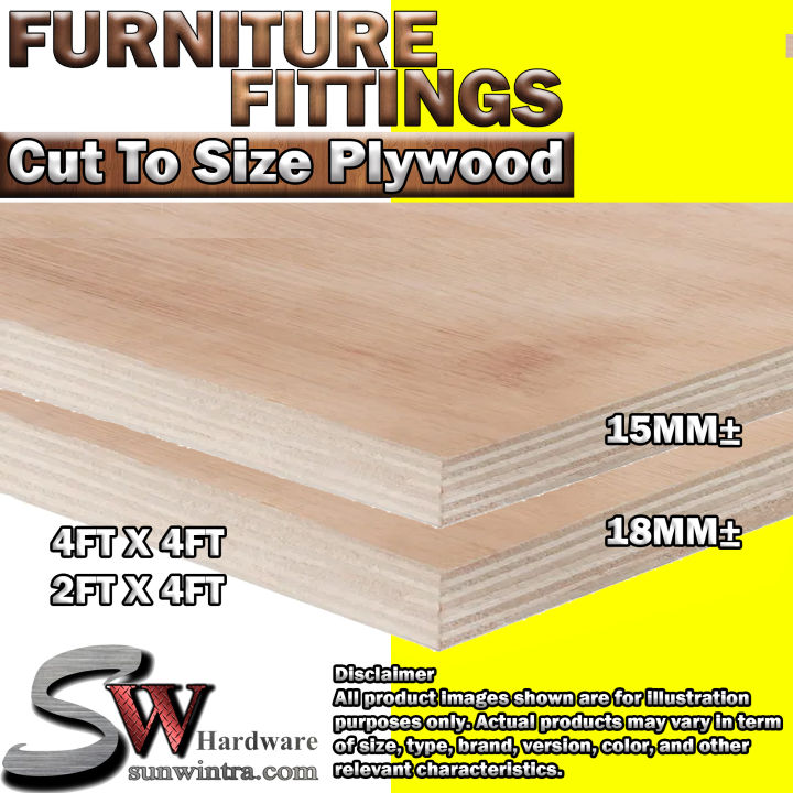SW Hardware 15MM/18MM Plywood Timber Panel Wood Board Sheet Papan ...