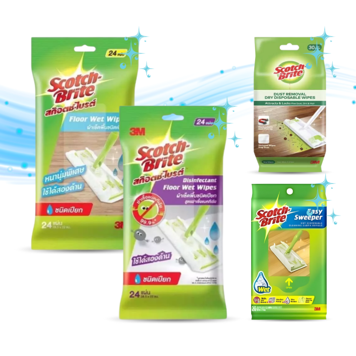 3M Scotch Brite Easy Sweeper Wipes Refill – Fast, Hygienic & Hassle ...