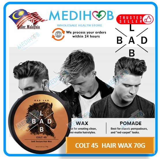 Bad Lab Hair COLT 45 70G Promade Hair Wax Badlabs Minyak Rambut (EXP12 ...