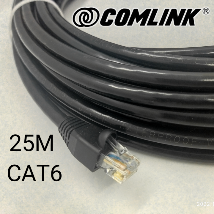 25M CAT6 Lan Cable 25 Meters COMLINK Outdoor UTP Ethernet Patch Cable ...