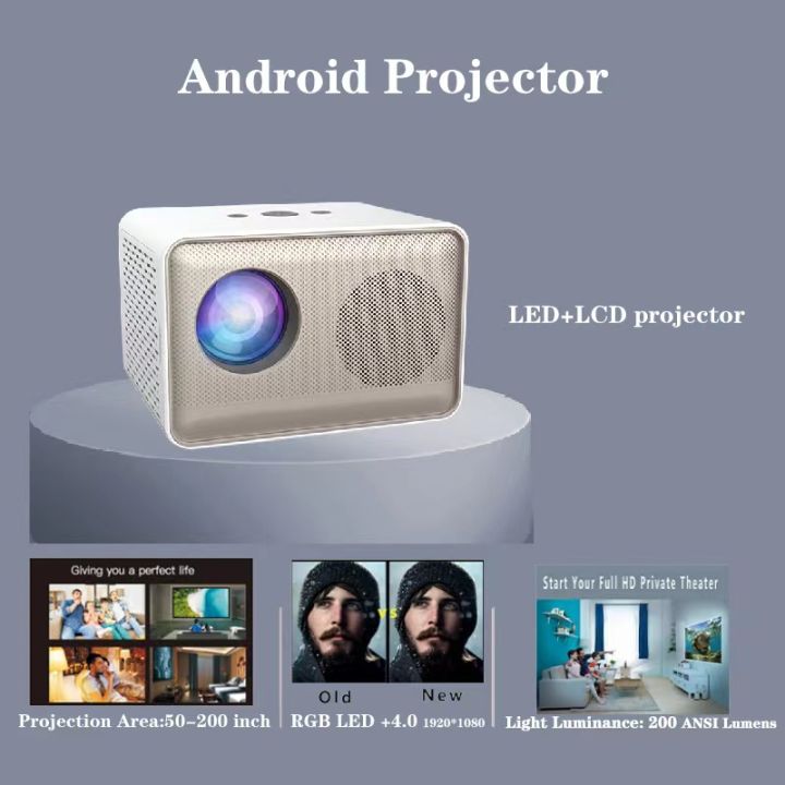 Android Projector Ultra Portable Multifunction Bluetooth Connectivity ...
