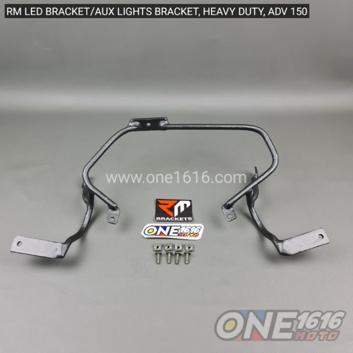 RM LED BRACKET ADV 150/160 AUXILLIARY LIGHTS BRACKET BLACK POWDER ...