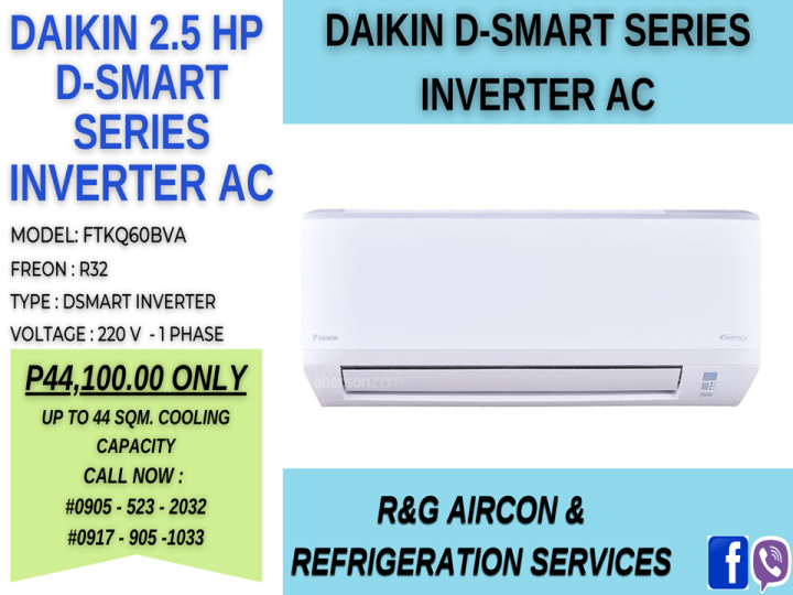 🎉 BRAND NEW DAI.KIN FTKQBVA 2.5HP D-SMART SERIES WALL - TYPE AIRCON R32 ...