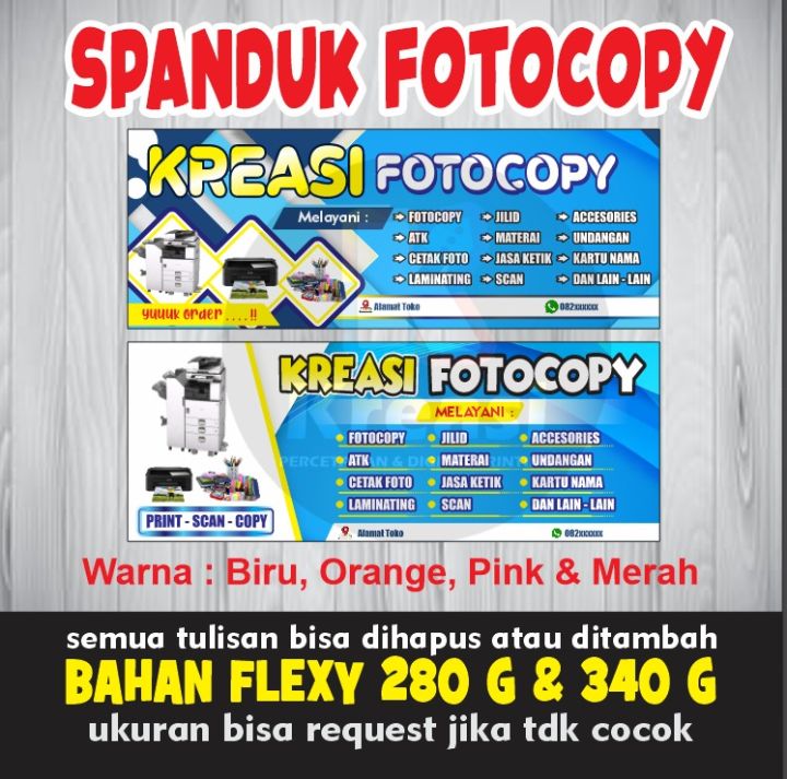 spanduk fotocopy / banner fotocopy | Lazada Indonesia