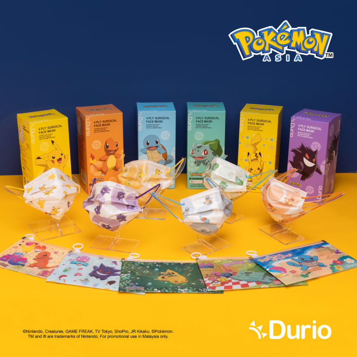 [Durio Authorized Reseller]Durio 546 Pokémon Adult / Kid's 4 Ply ...