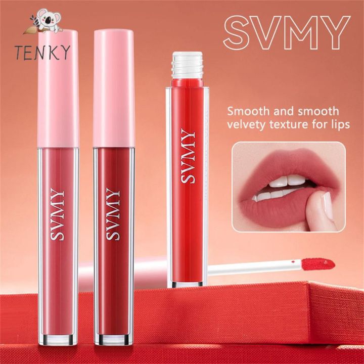 TENKY ลิปสติกสีด้านทนนานผ้ากำมะหยี่กันน้ำลิปเคลือบริมฝีปากสีไม่ซีดจาง ...