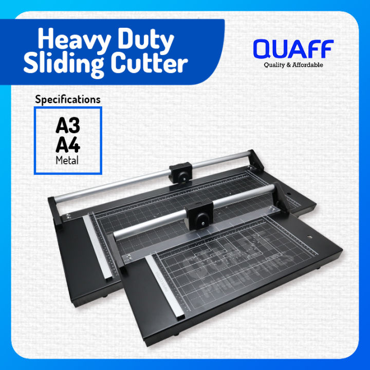QUAFF Sliding Cutter Heavy Duty For Vinyl / Cardboard / Paper A4 / A3 ...