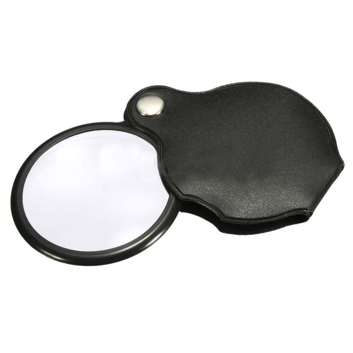 ZOATAAL 10x Pocket New Hand-Hold Loop PU Portable Lens with Leather ...