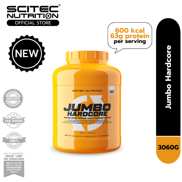 SCITEC NUTRITION Jumbo Hardcore 3060g / Muscle & Weight Gainers / For ...