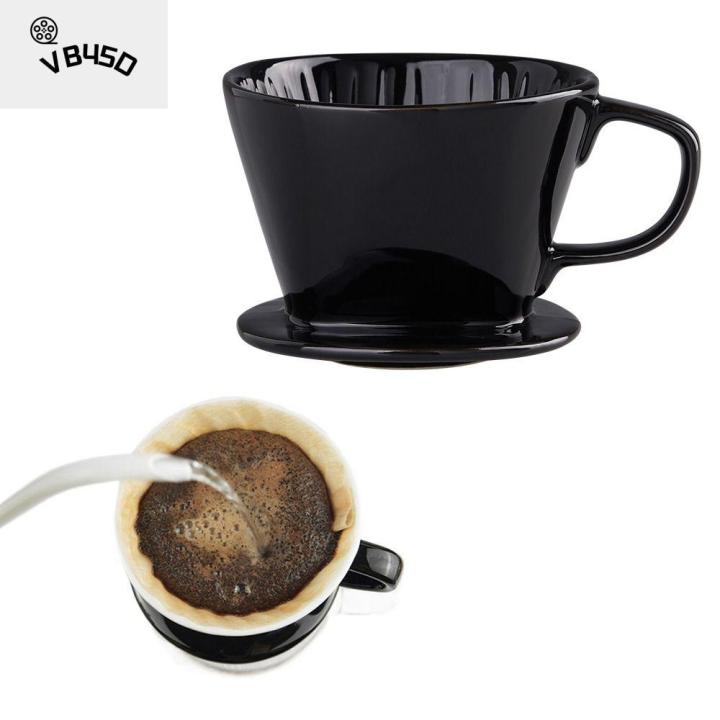 VB45D Coffee Filter Coffee Cup Reusable Over Coffee Maker Ceramic Flat ...