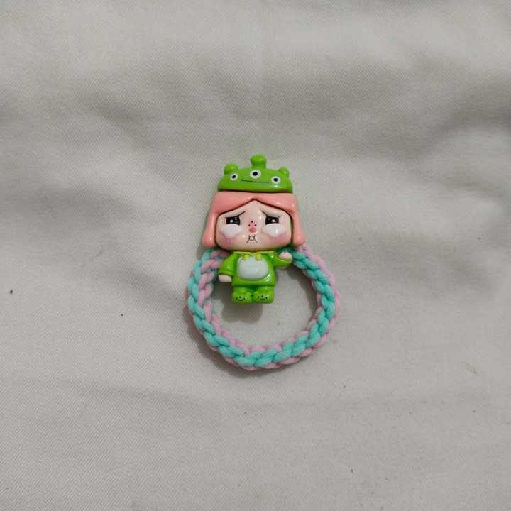 Ikat Rambut Anak Variasi Cry Baby Popmart Model Tali Tambang Kain Cute ...