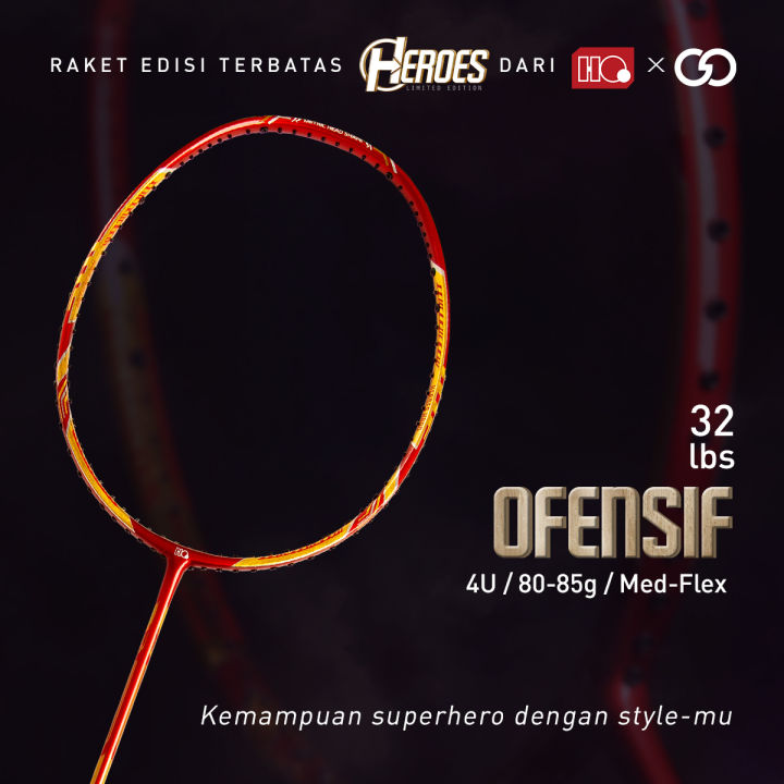 Hi-qua limited Heroes Edition arc reactor badminton racket/badminton ...