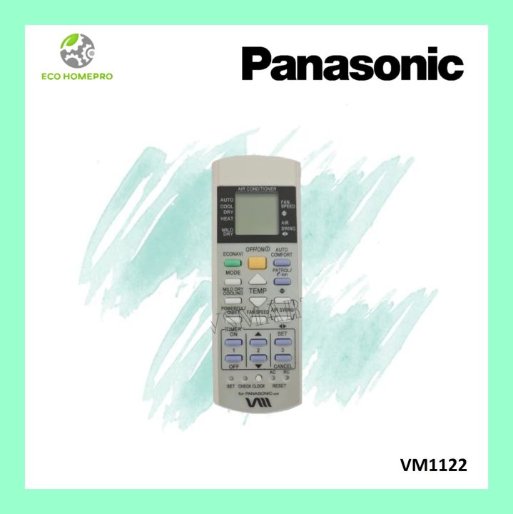 Panasonic Multi Air Conditioner Remote Control VM1122 | Lazada