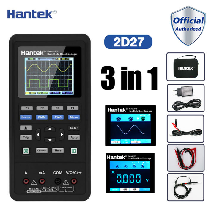 Hantek Original 2D42 2D72 3in1 Portable USB 2 Channel Oscilloscope ...