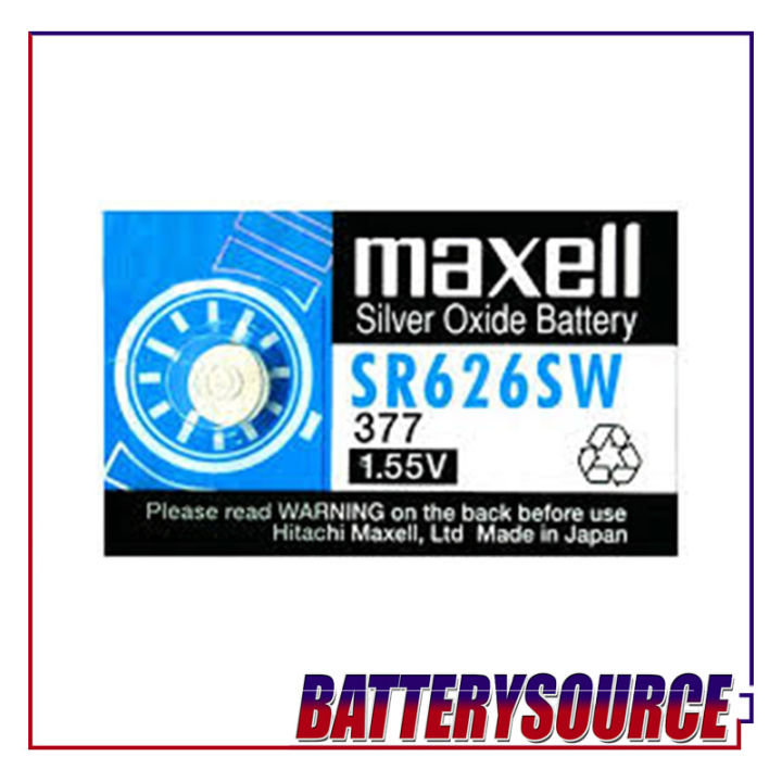 Watch battery SR626SW SR626 377 AG04 V377 SB-AW AG4 L626 E377A 1.55v SR ...