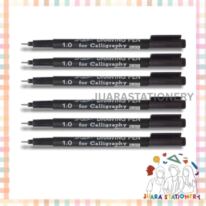 Calligraphy Pen Snowman 1.0 Black Hitam / Drawing Pen Kaligrafi ...
