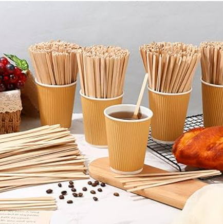 Wooden coffee Stirrer Disposable Coffee Tea Mixer Coffee Stick Stir ...
