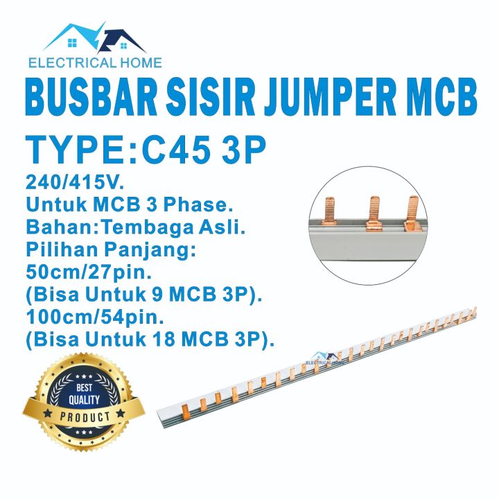 BUSBAR SISIR MCB 3 PHASE JUMPER MCB 3 PHASE | Lazada Indonesia
