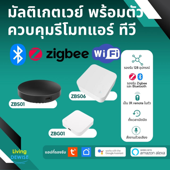 Tuya เกตเวย์ Zigbee, Bluetooth Gateway (ZBS01,ZBS06,ZBG01) พร้อมตัว ...