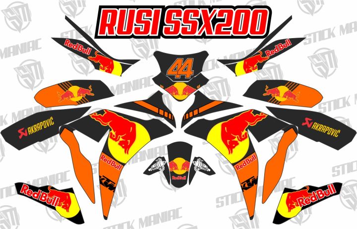 Rusi SSX200 decals sticker | Lazada PH